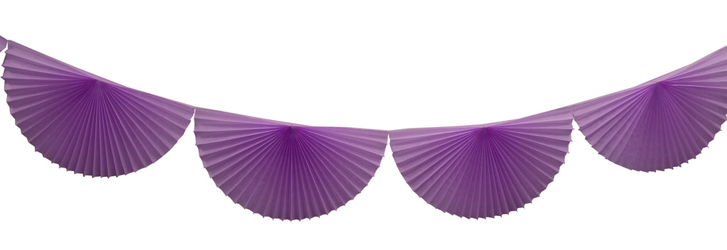 Lavender Bunting Tissue Fan Garland Party Decor – Revelry Goods
