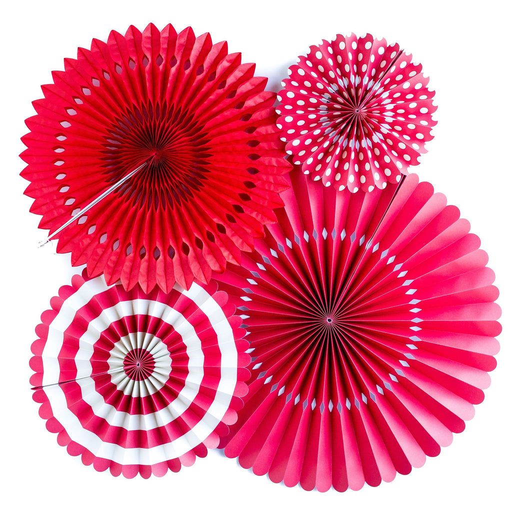 My Mind's Eye Red Party Fans – Revelry Goods