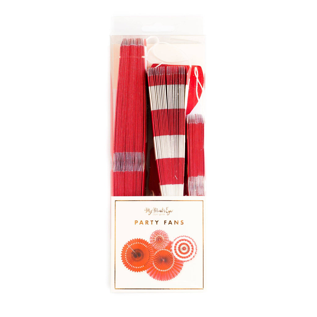 My Mind's Eye Red Party Fans – Revelry Goods